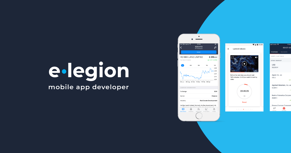 e-legion – mobile apps development company. Application development for ...